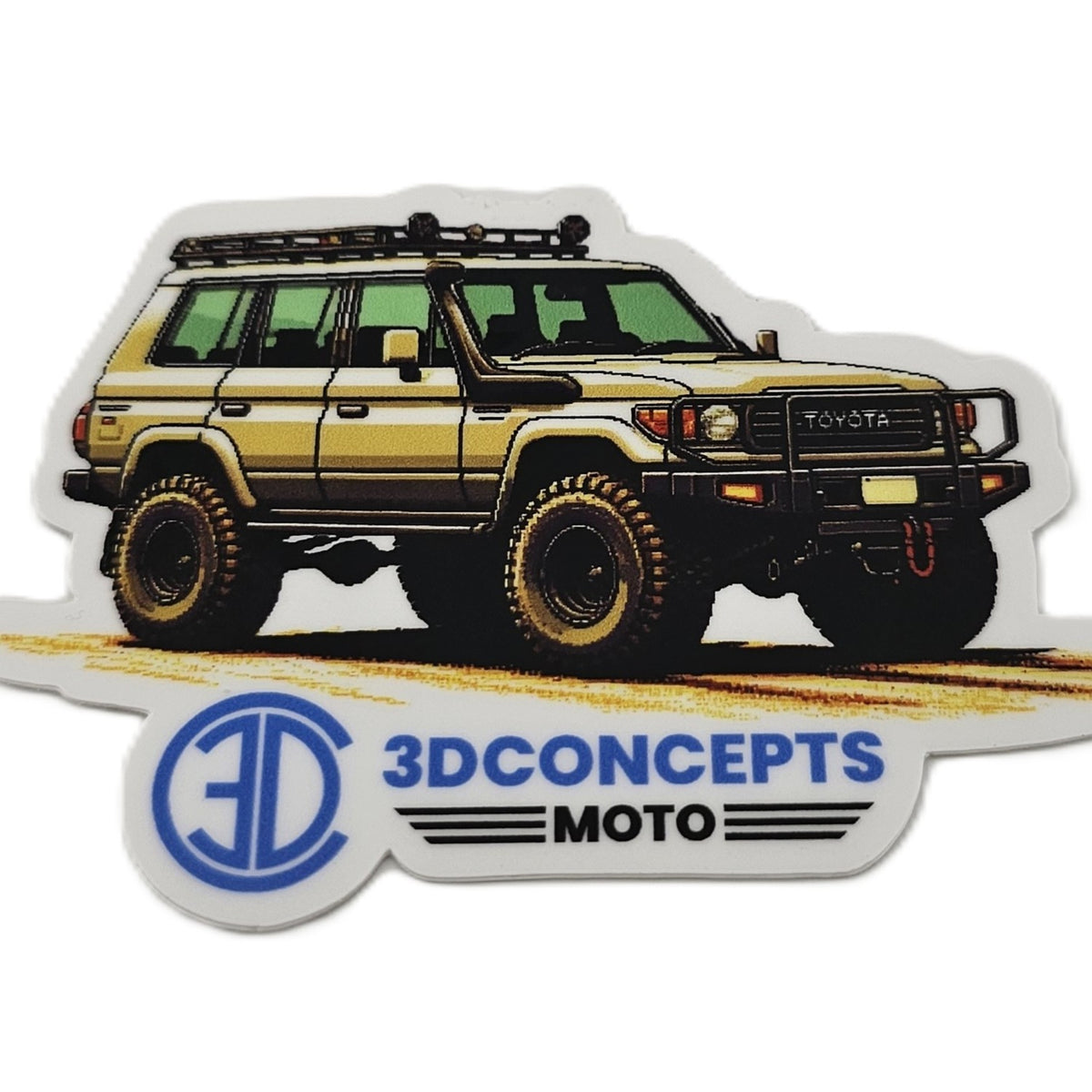 Overland Cruiser Pixel Overland Sticker – 3D Concepts Moto